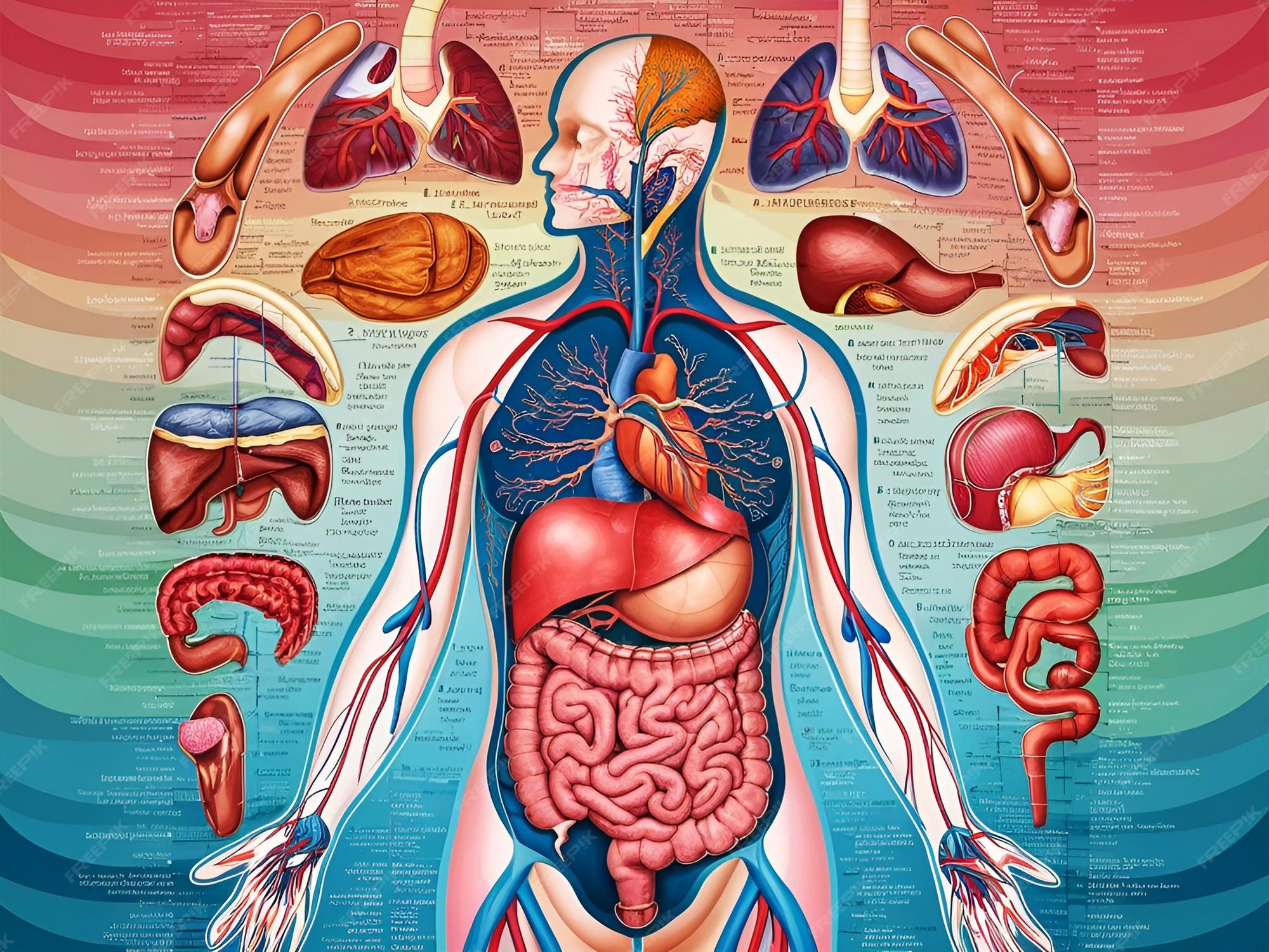 Premium Photo | Detailed infographic of human body anatomy that shows ... Premium Photo | Detailed infographic of human body anatomy that shows ...