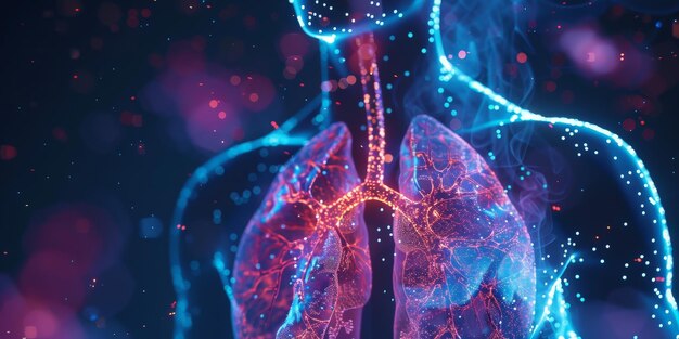 Premium Photo | Detailed Lung Visualization in Futuristic Medical Tech Premium Photo | Detailed Lung Visualization in Futuristic Medical Tech