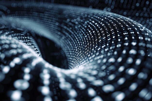 Premium Photo | A detailed view of a computer screen showing a gridlike pattern formed by ...