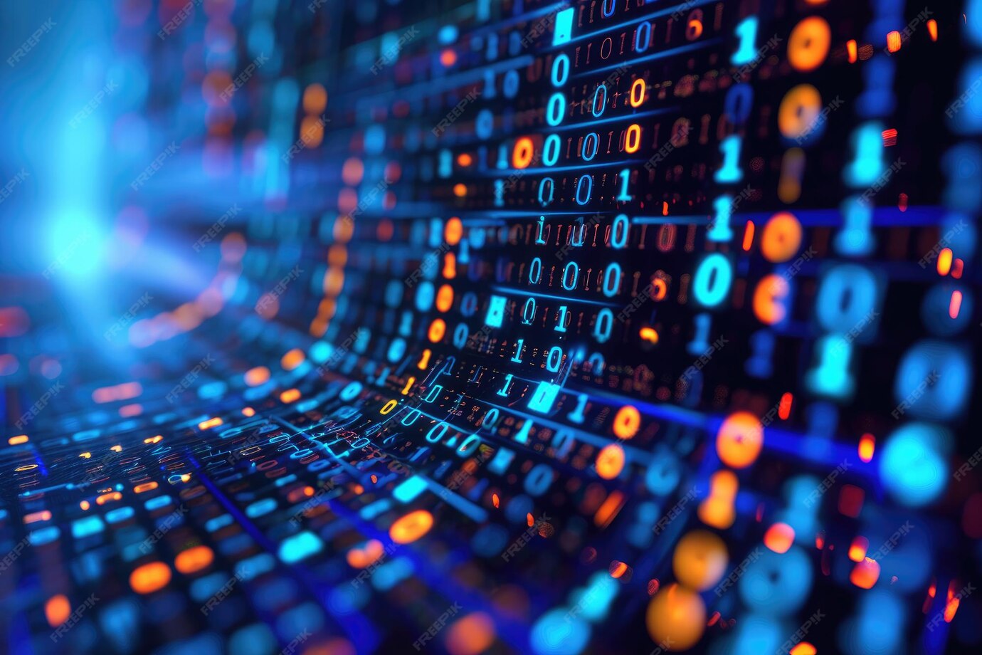 Premium AI Image | A detailed view of a computer screen showing a multitude of numbers and data ...