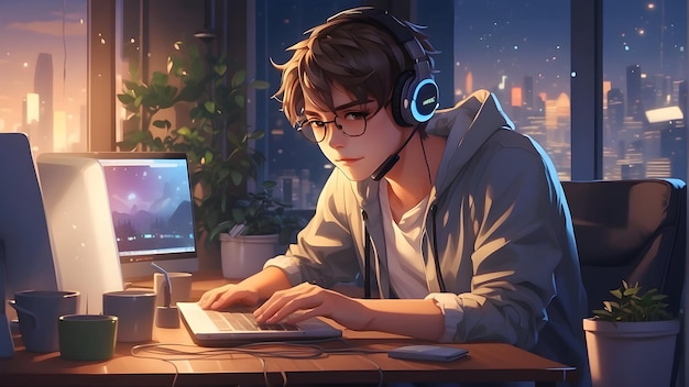 Page 66 | Cute Handsome Anime Boy Hacker Images - Free Download on Freepik