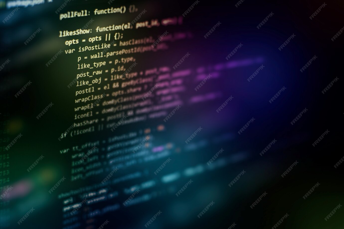 Premium Photo | Developer programming code. abstract computer script ...