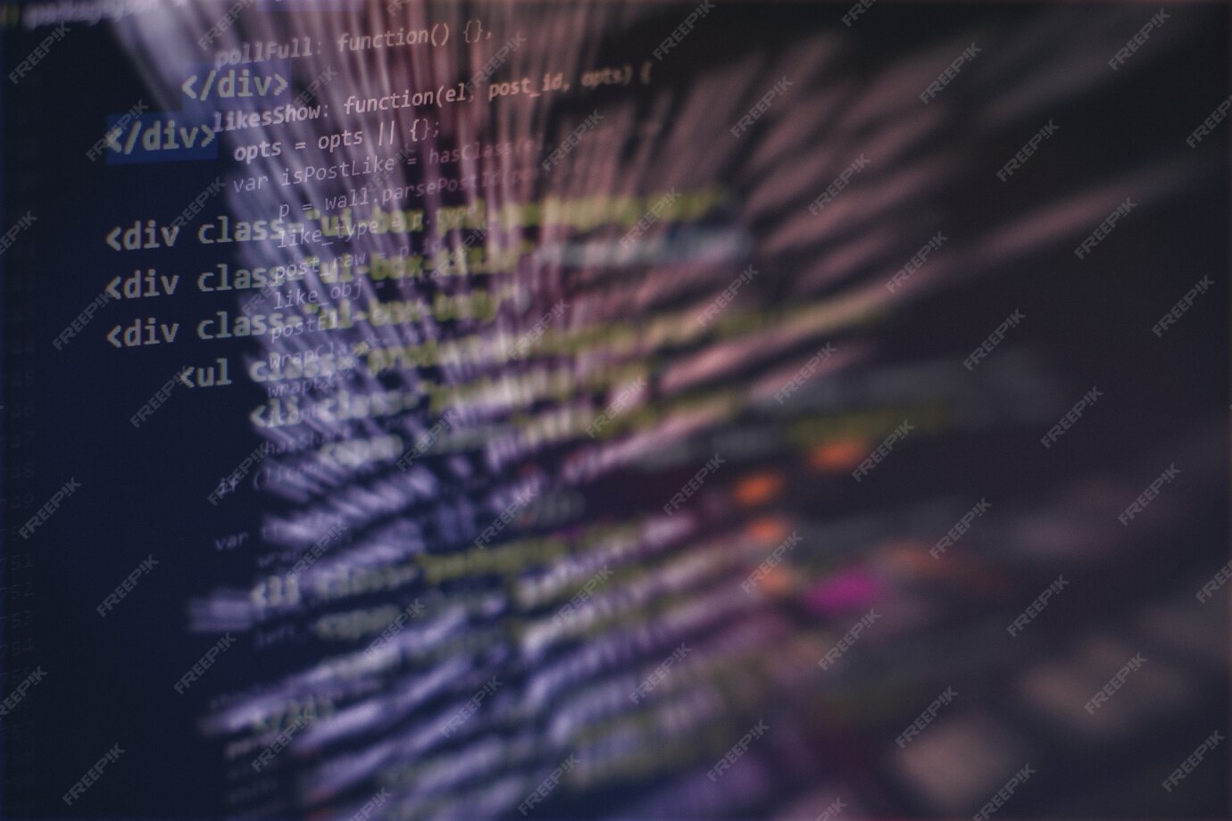 Premium Photo | Developer programming code. Abstract computer script ...