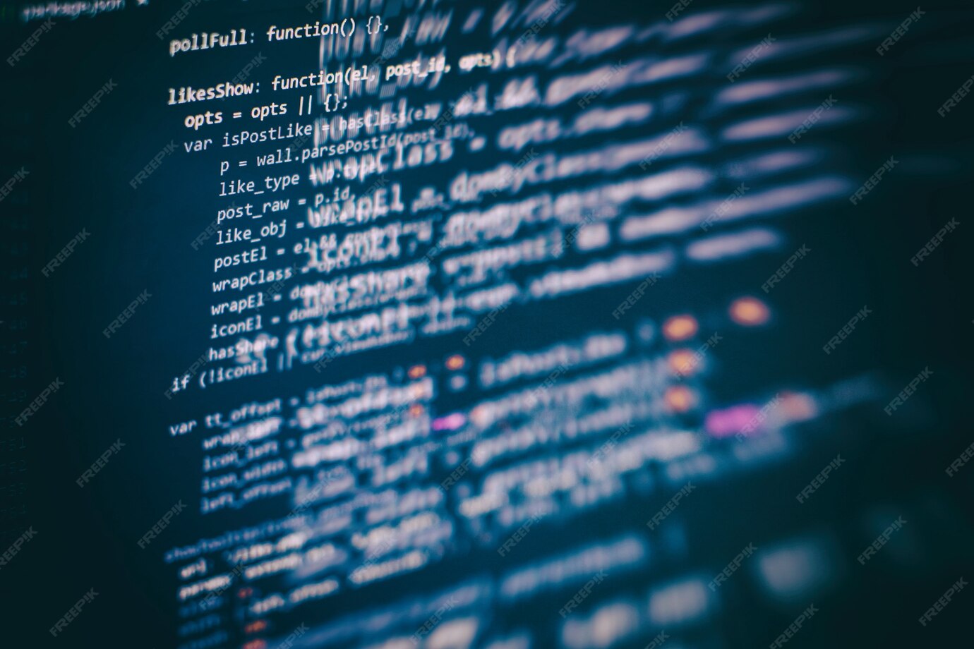 Premium Photo | Developer programming code. abstract computer script ...