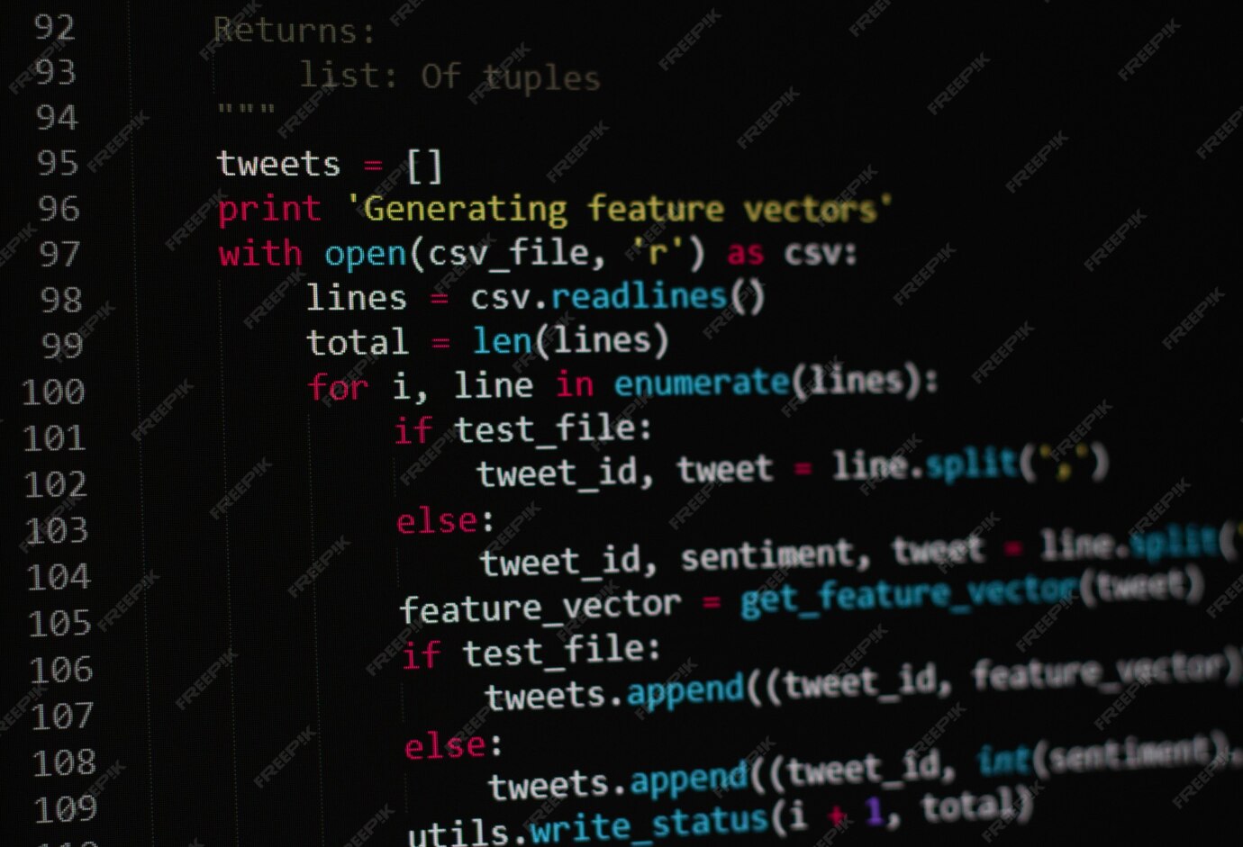 모니터 화면에 개발자 파이썬 자바 스크립트 Html Css 소스 코드 소프트웨어 개발자의 스크립트 작성 프로그램 코딩 