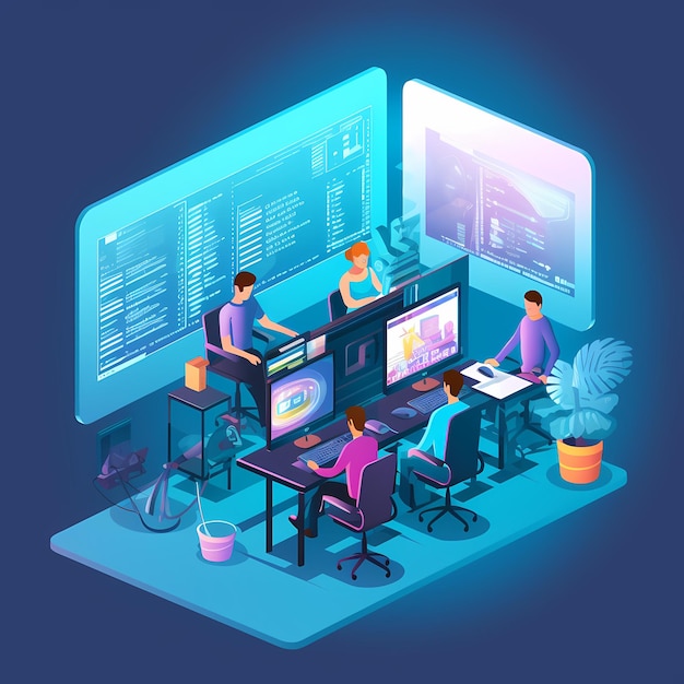 Premium Photo Developing Programming And Coding Technologies Website Design Programmer
