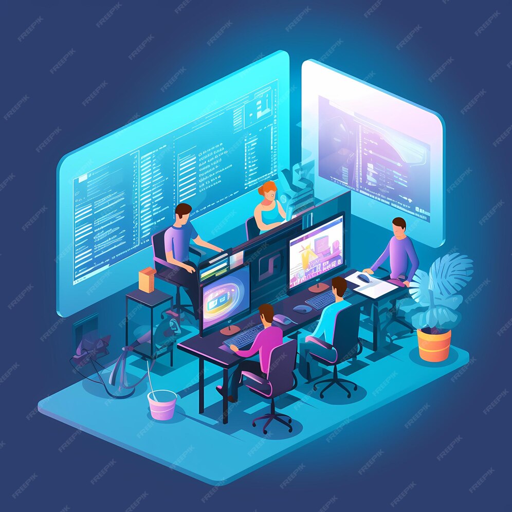 Premium Photo | Developing programming and coding technologies Website design Programmer