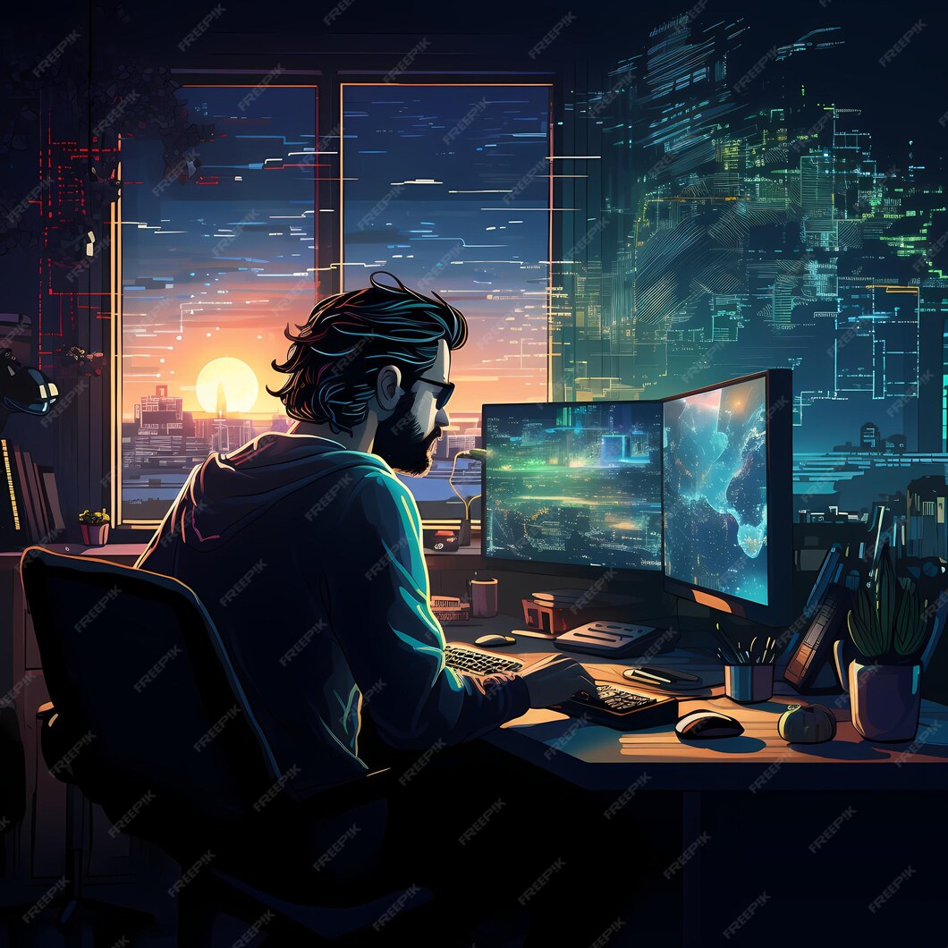 Premium Photo | Developing programming and coding technologies Website design Programmer