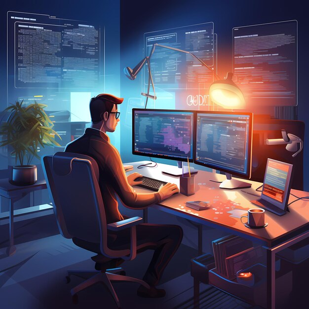 Premium Photo | Developing programming and coding technologies Website ... Premium Photo | Developing programming and coding technologies Website ...