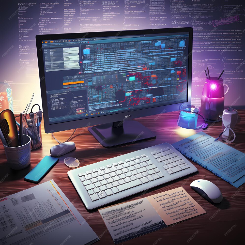 Premium Photo | Developing programming and coding technologies Website design Programmer