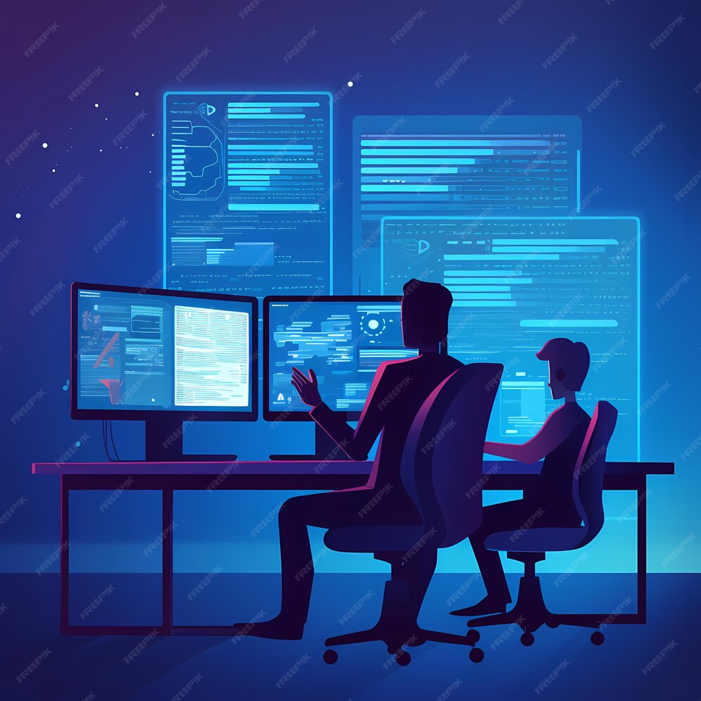 Premium Photo | Developing programming and coding technologies Website design Programmer