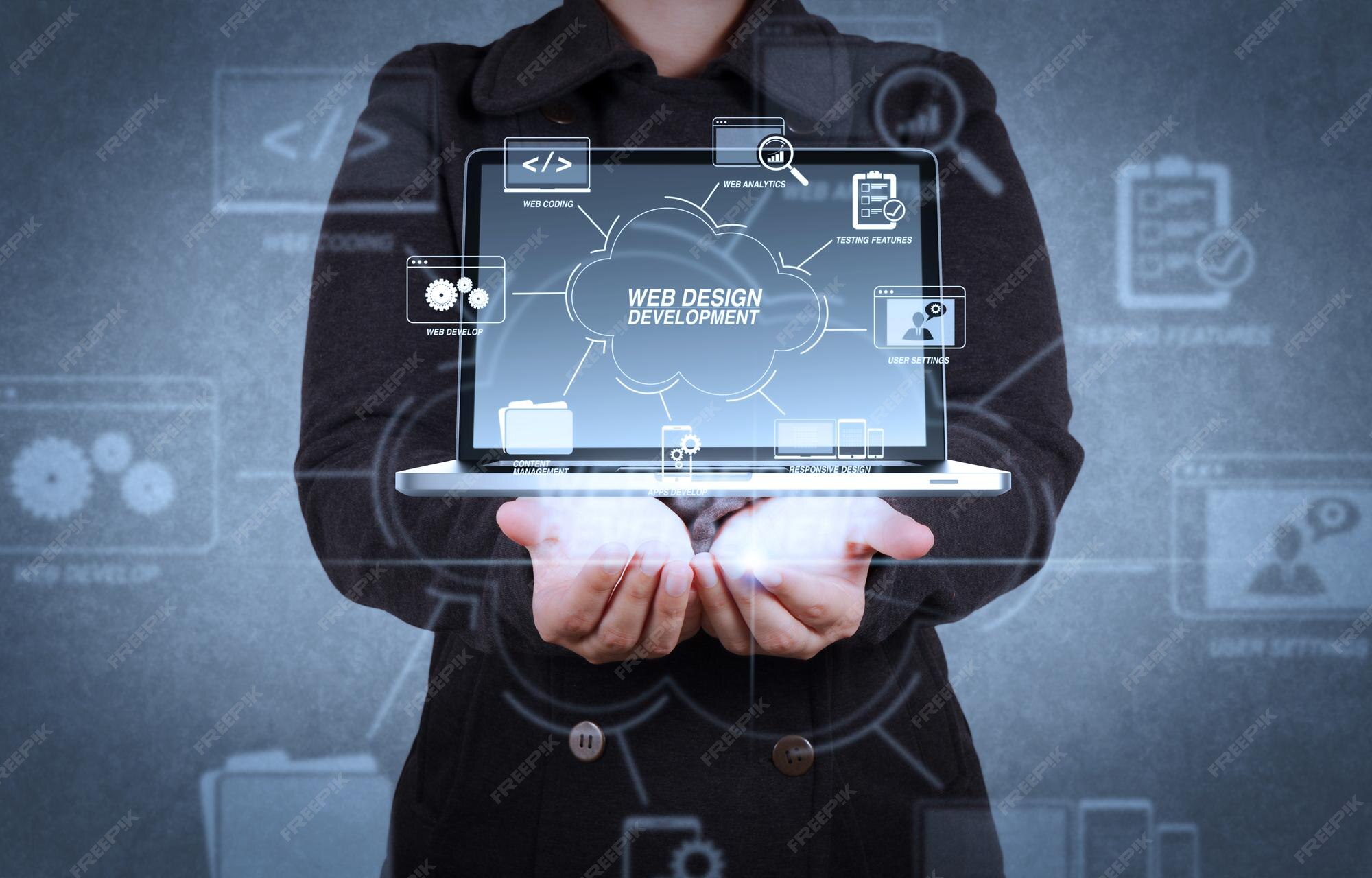 Premium Photo | Developing programming and coding technologies with ...