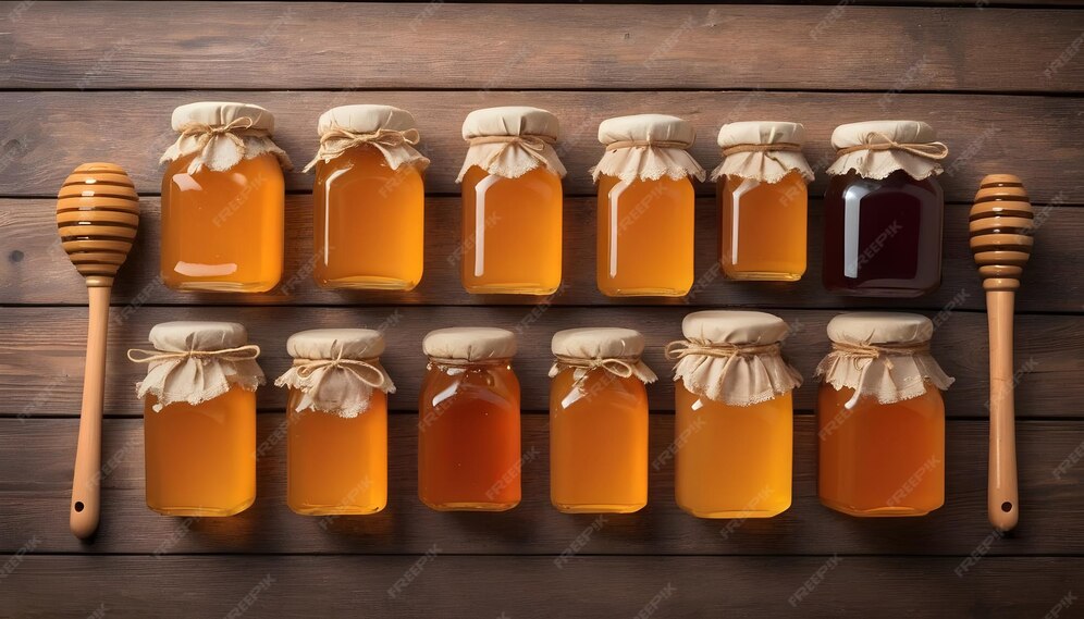Premium Photo | Different types of honey Premium Photo | Different types of honey