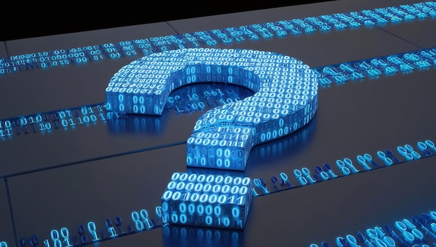Blue Digital Question Marks Pictures | Freepik