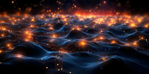 Digital Abstract Background Featuring AI Neural Networks Data and ...