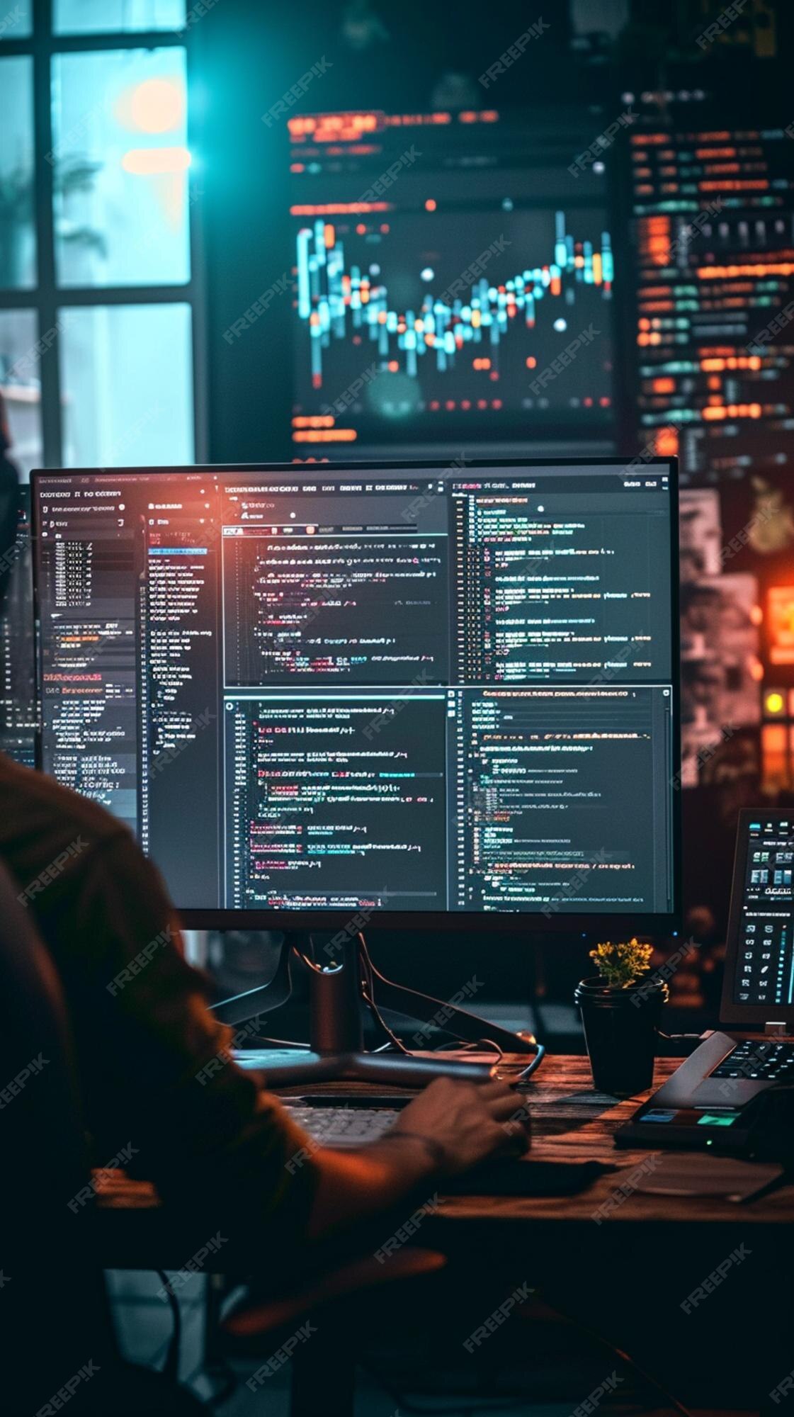 Premium AI Image | Digital architects Coders working crafting Java ...