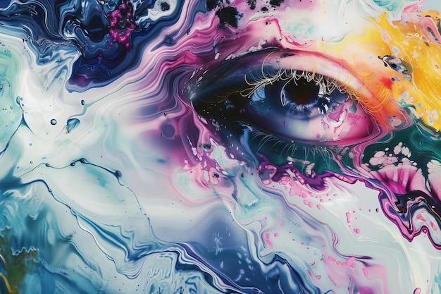 Premium Photo | A digital artist creating abstract art from big data ...