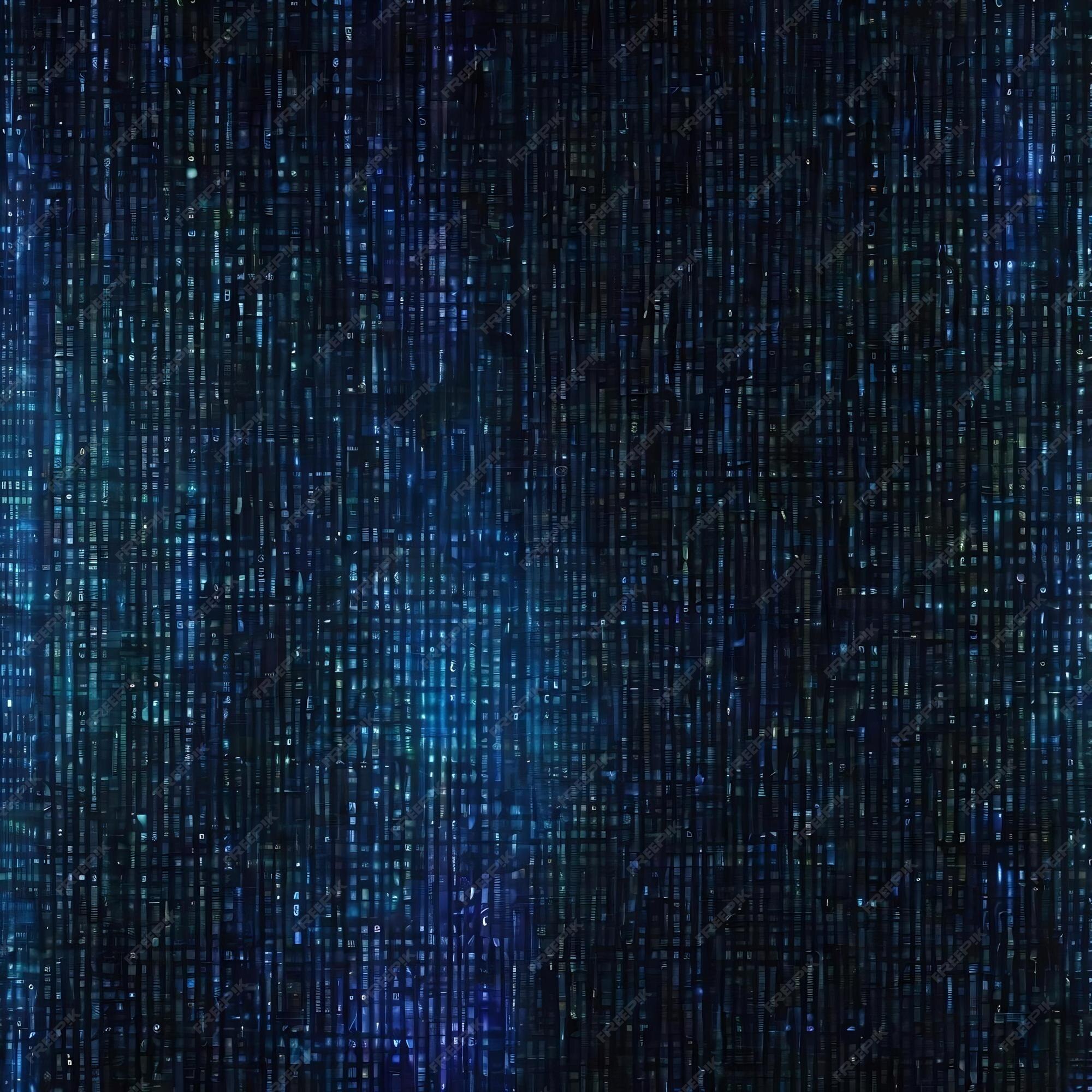 Premium Photo | Digital background blue matrix binary computer code hacker concept