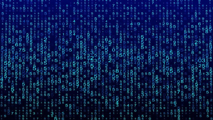 Premium Photo | Digital background blue matrix Coding or hacking concept Abstract data concept ...