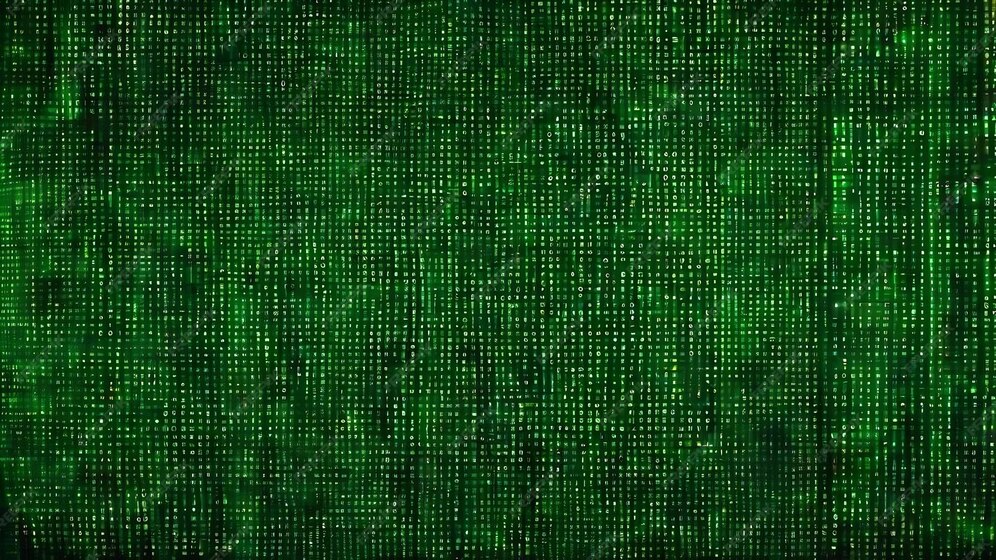 Digital background green matrix binary computer code hacker concept 3d rendering | Premium AI ...