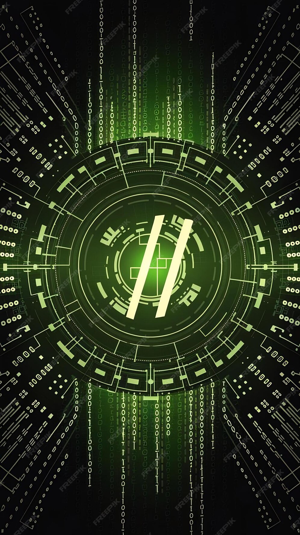 Digital background green matrix coding or hacking concept abstract data concept 3d rendering ...