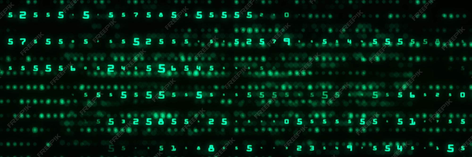 Premium Photo | Digital background green matrix Coding or hacking concept Flow of random numbers ...