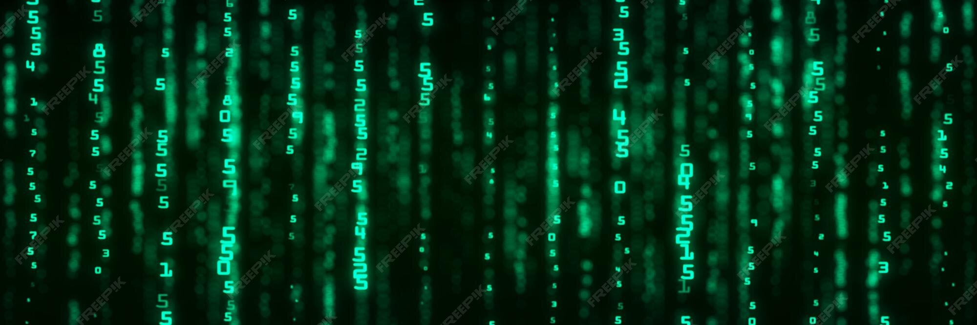 Premium Photo | Digital background green matrix Coding or hacking concept Flow of random numbers ...