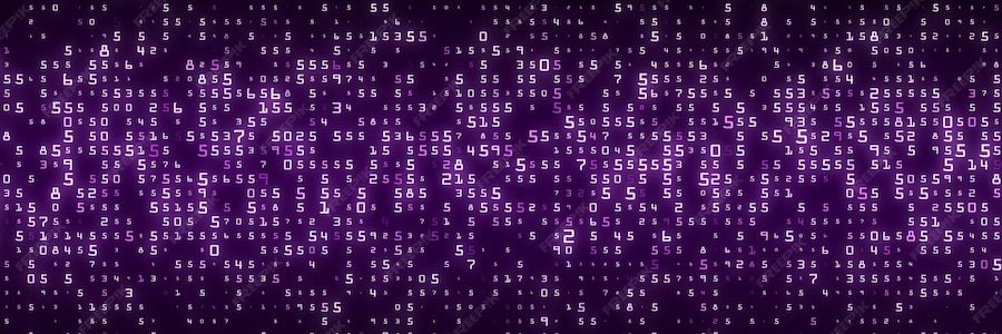 Premium Photo | Digital background purple matrix coding or hacking ...