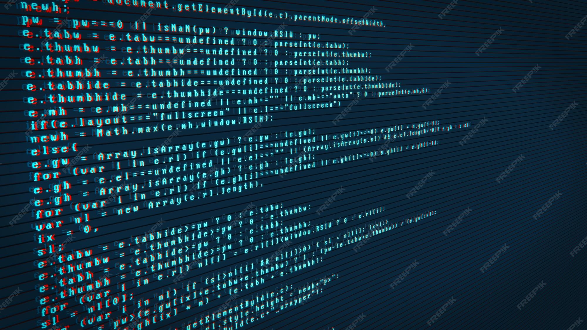 Premium Photo | Digital background of writing code with a glitch effect ...