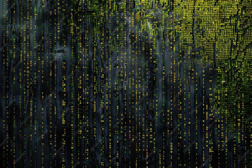 Premium Photo Digital Binary Code Abstract Background Binary Code
