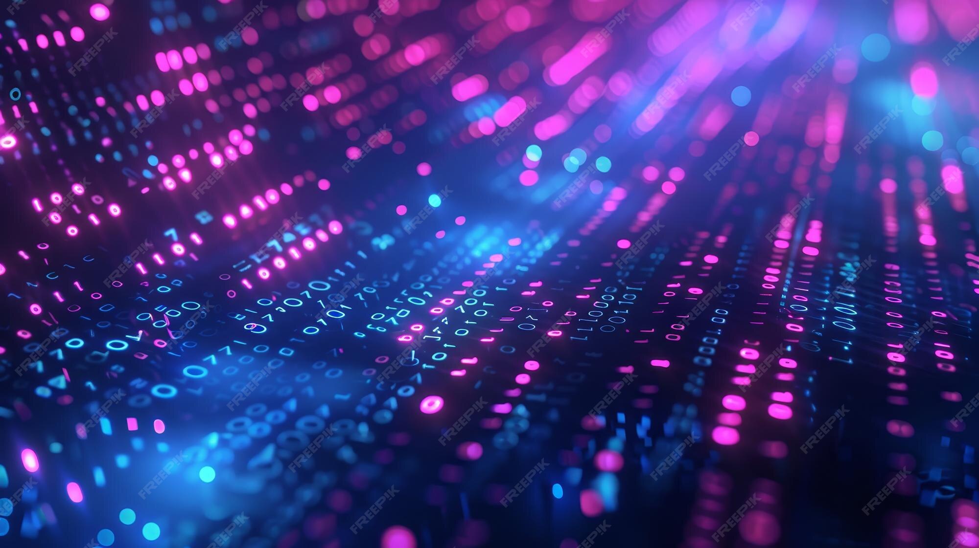 Premium Photo | The digital binary code background loop depicts a scientific technology data ...