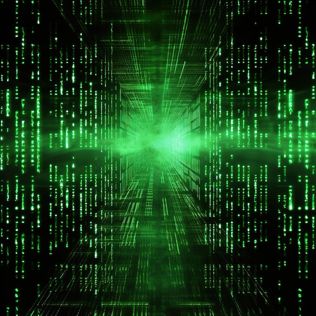 Premium AI Image | Digital binary code background Premium AI Image | Digital binary code background