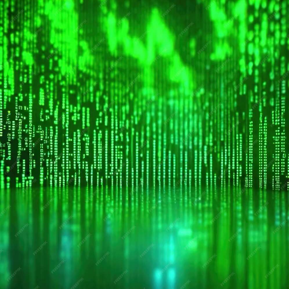 Premium Photo | Digital binary code on a computer screen abstract background of binary code