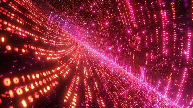 Premium Photo Digital Binary Code Matrix Background 3d Rendering Of A