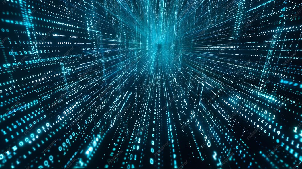 Digital Binary Code Matrix Background 3d Rendering Of A Scientific Technology Data Generative Ai