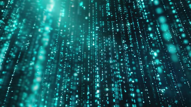 Digital binary code matrix background binary code binary code | Premium ...