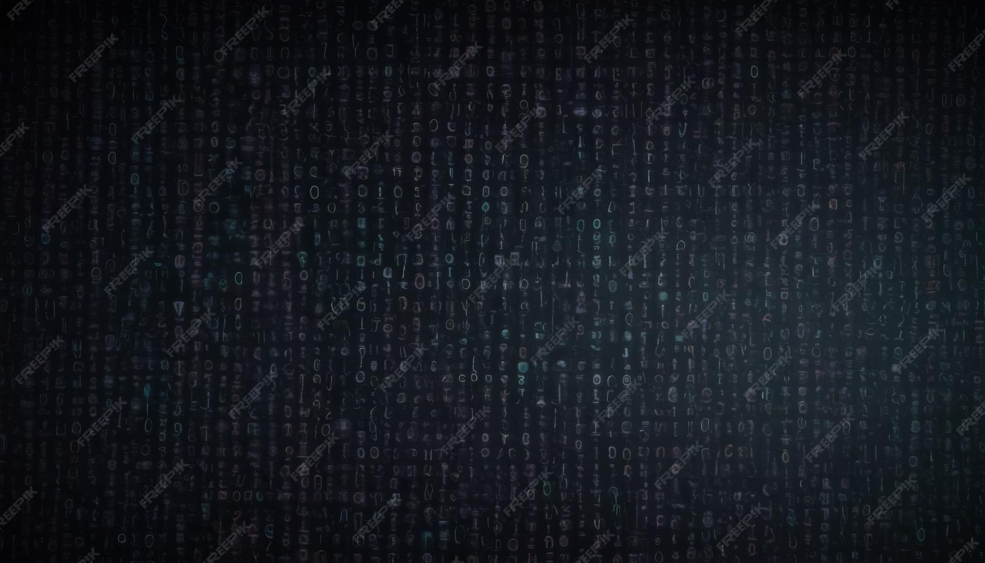 Premium Photo | Digital binary code matrix background scientific technology data binary code ...