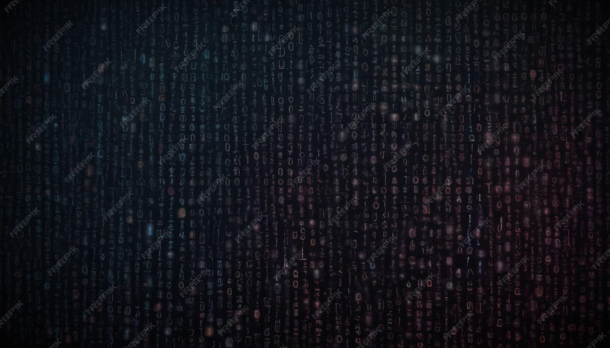Premium Photo | Digital binary code matrix background scientific technology data binary code ...