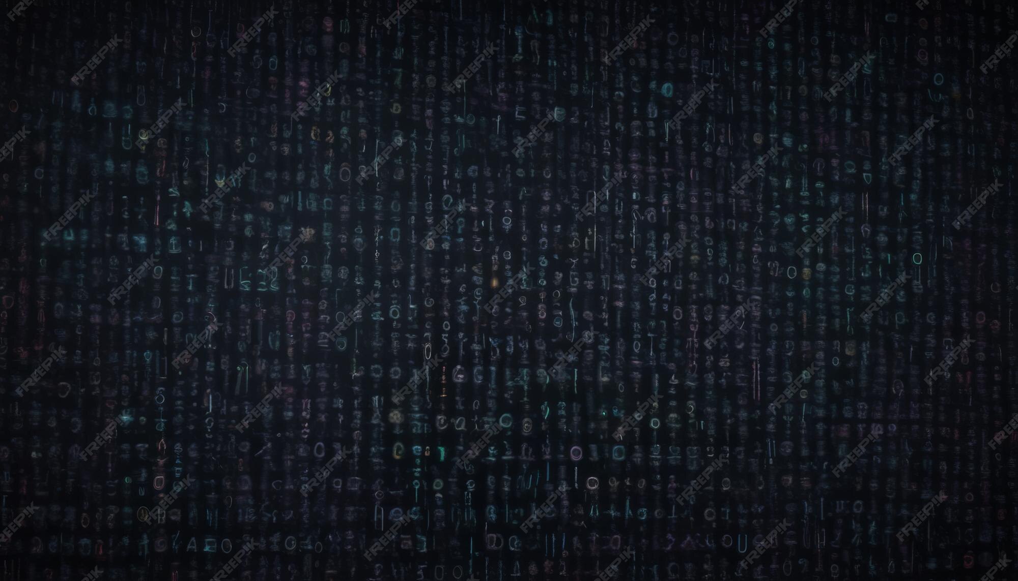 Digital binary code matrix background scientific technology data binary code network conveying ...