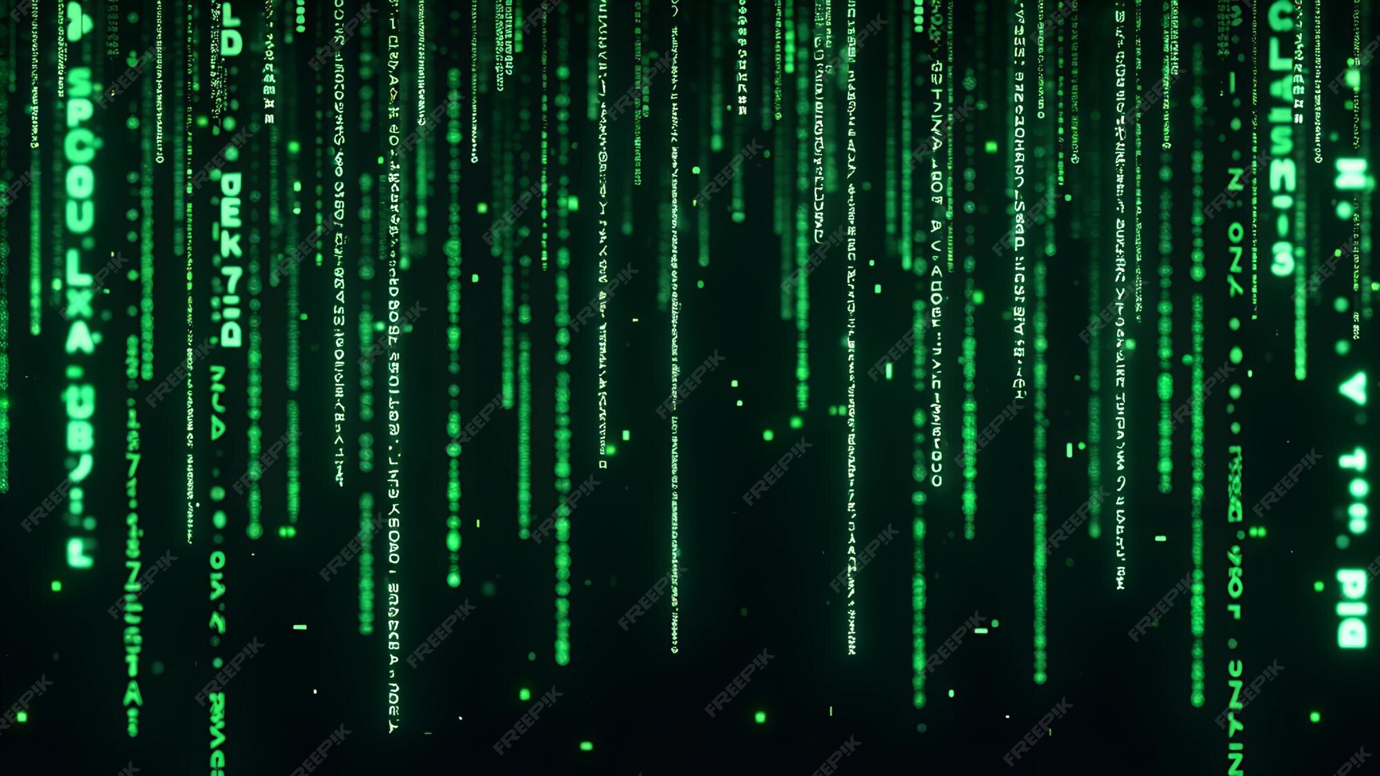 Digital Binary Code Number Display Background Programming And