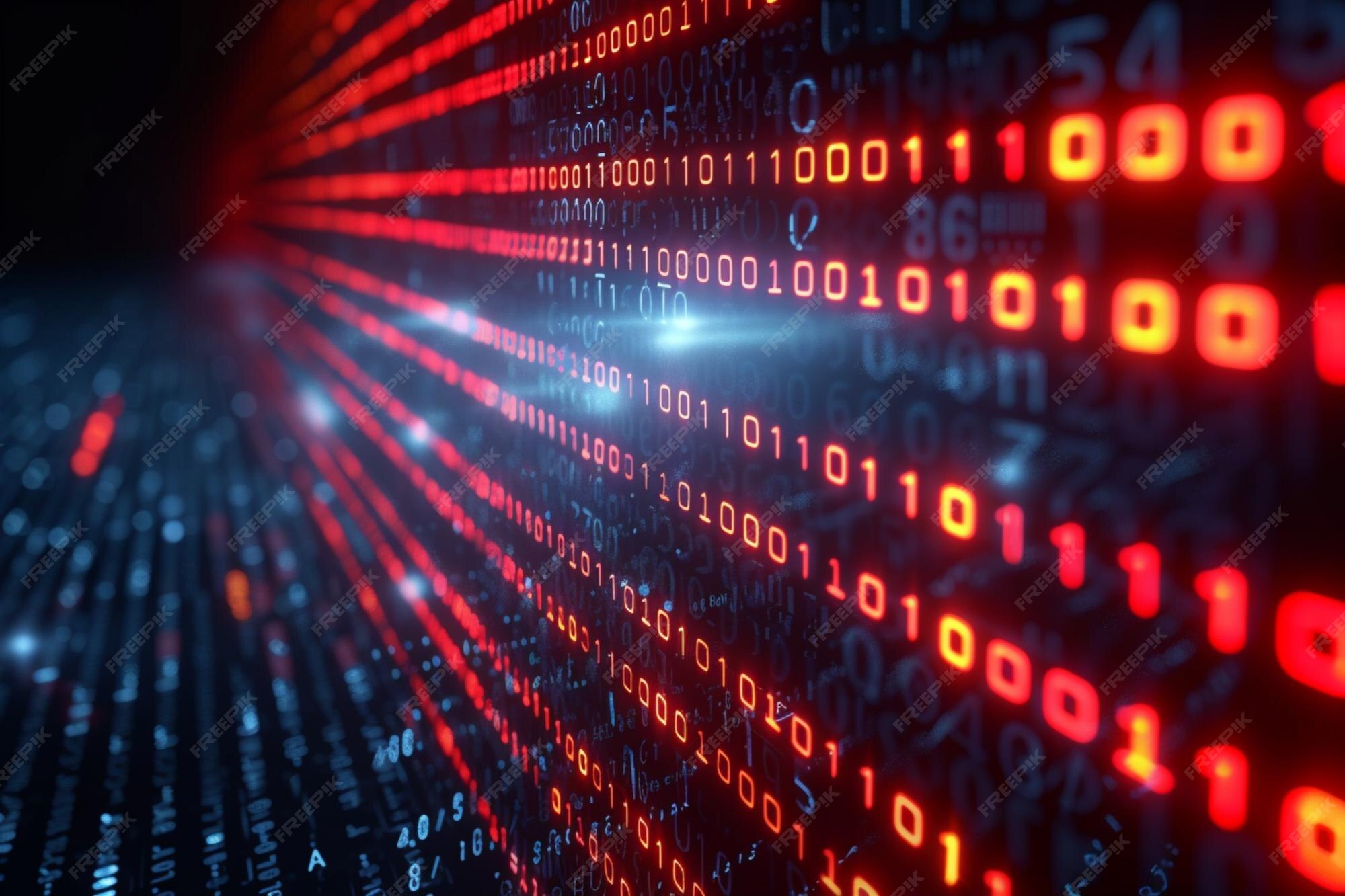 Premium Photo | Digital binary data encryption computer virus abstract secure technology background