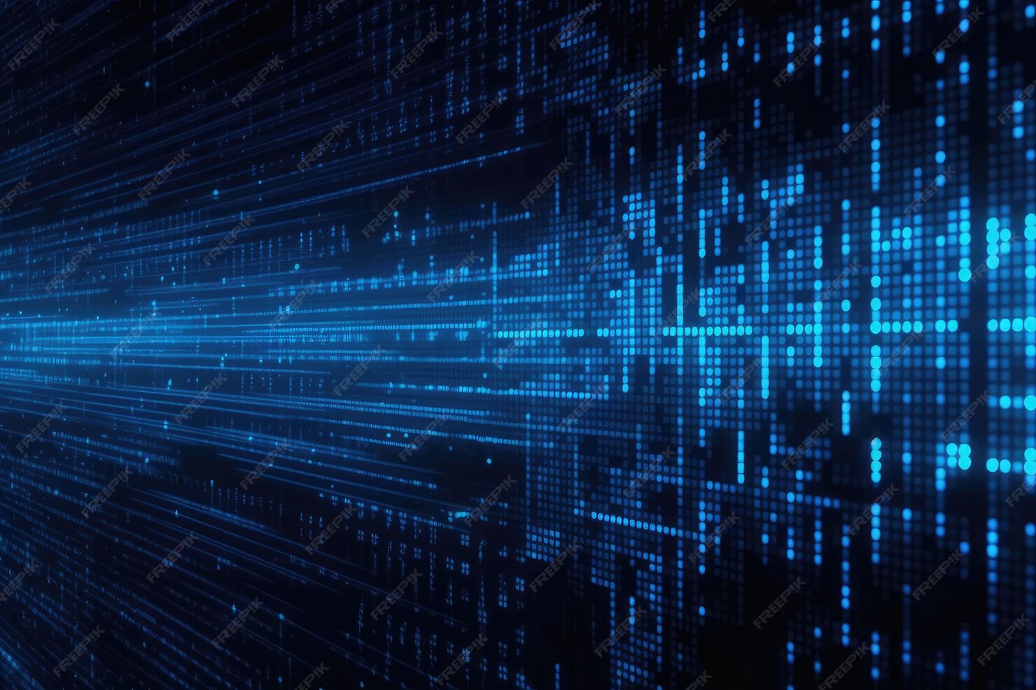 Premium AI Image | Digital binary data streaming binary code background Matrix background with ...