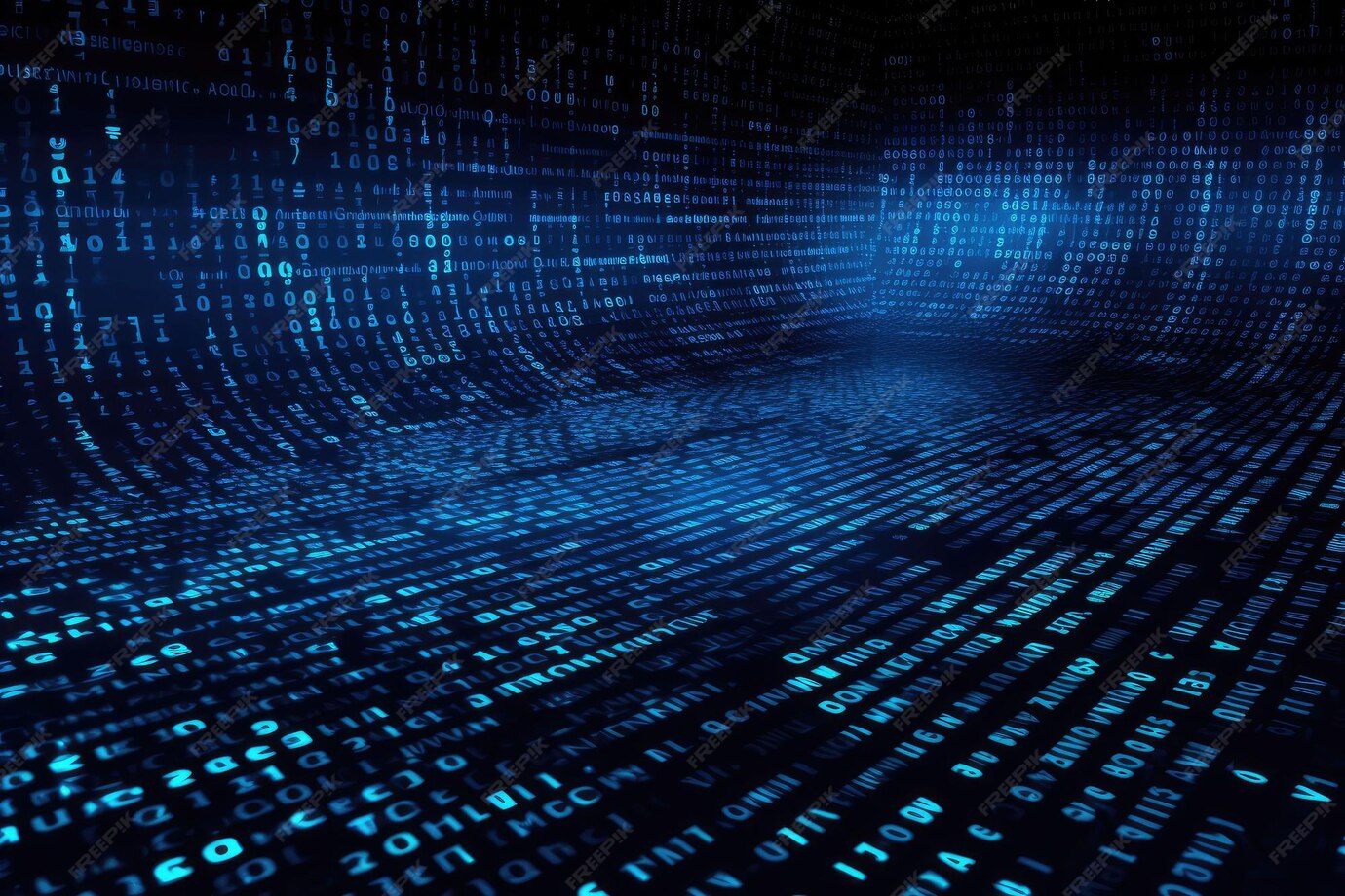 Premium AI Image | Digital binary data streaming binary code background Matrix background with ...