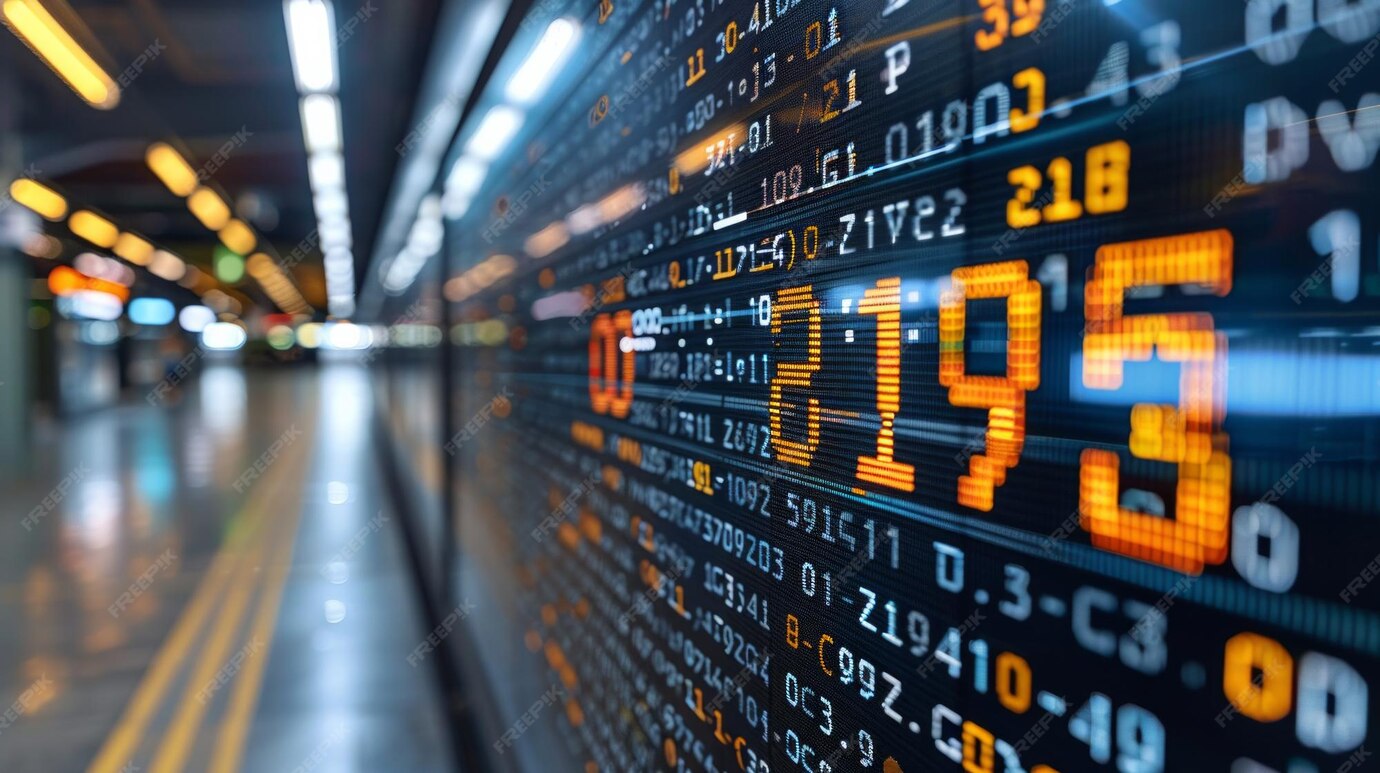 Premium Photo | Digital code and numbers abstract background a ...