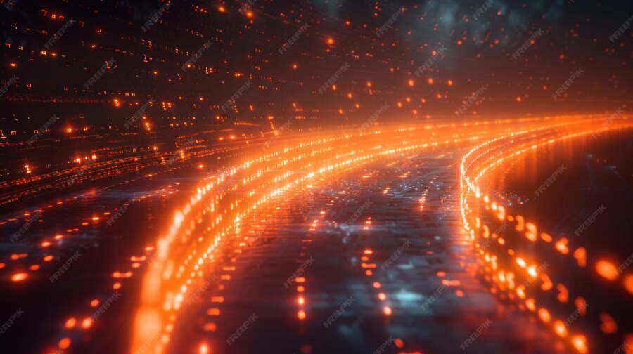 Premium Photo | Digital code and numbers abstract background a ...