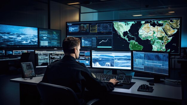 Premium Photo | Digital command center with cyber strategist ... Premium Photo | Digital command center with cyber strategist ...