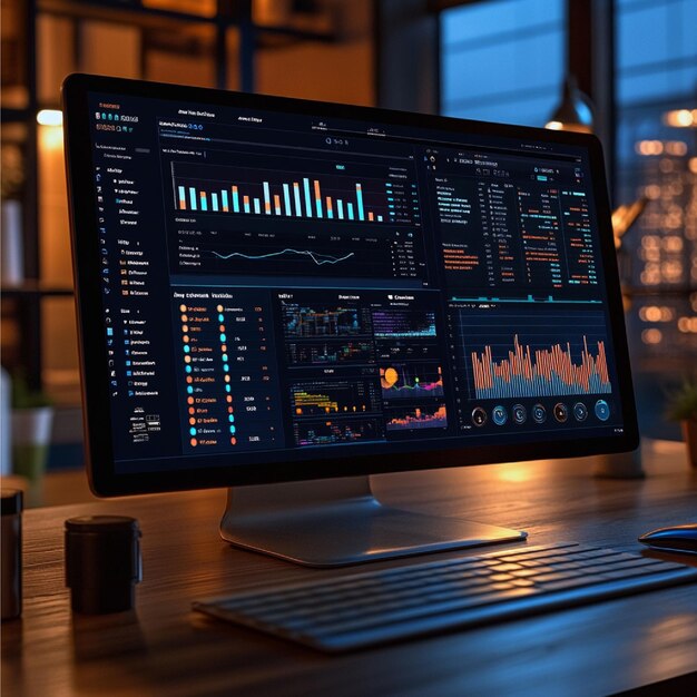 A digital dashboard displaying realtime data and analytics | Premium AI ... A digital dashboard displaying realtime data and analytics | Premium AI ...
