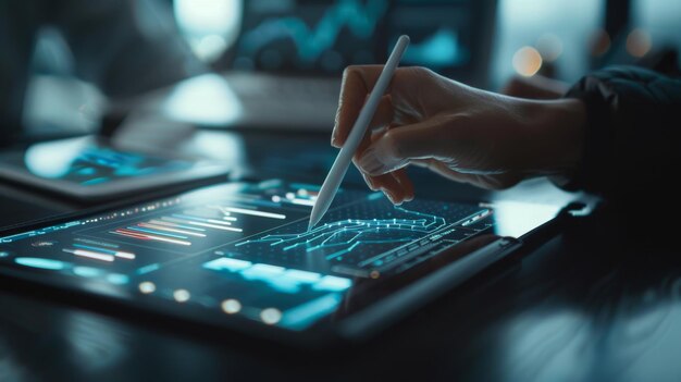 The digital data analysis | Premium AI-generated image The digital data analysis | Premium AI-generated image