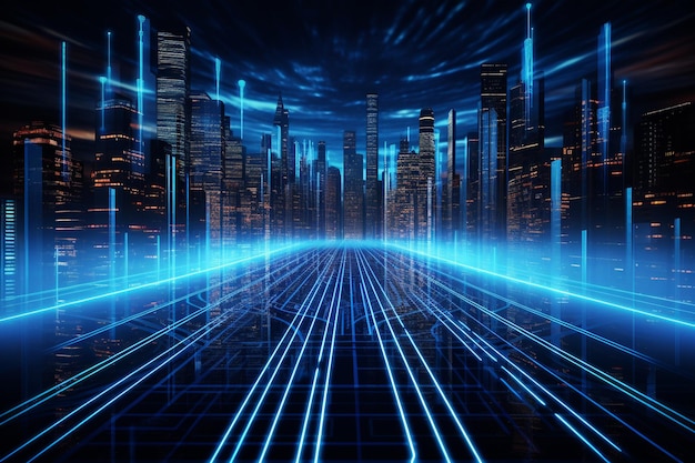 Premium AI Image | Digital data technology concept Premium AI Image | Digital data technology concept