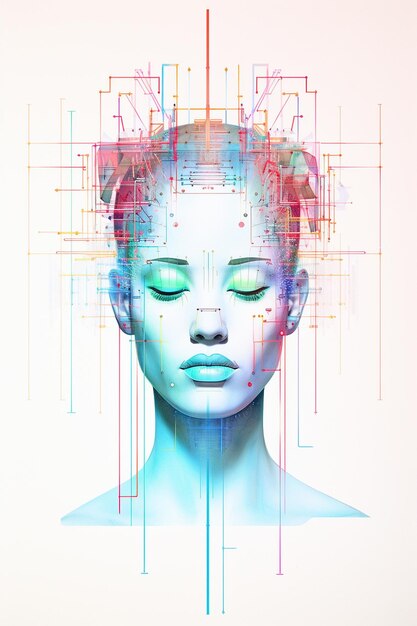 Premium AI Image | Digital Design Helmet Premium AI Image | Digital Design Helmet